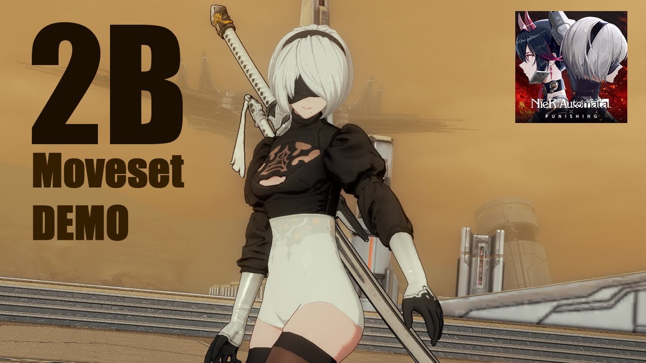 【CN战双帕弥什 Punishing: Gray Raven】2B Moveset DEMO - YouTube