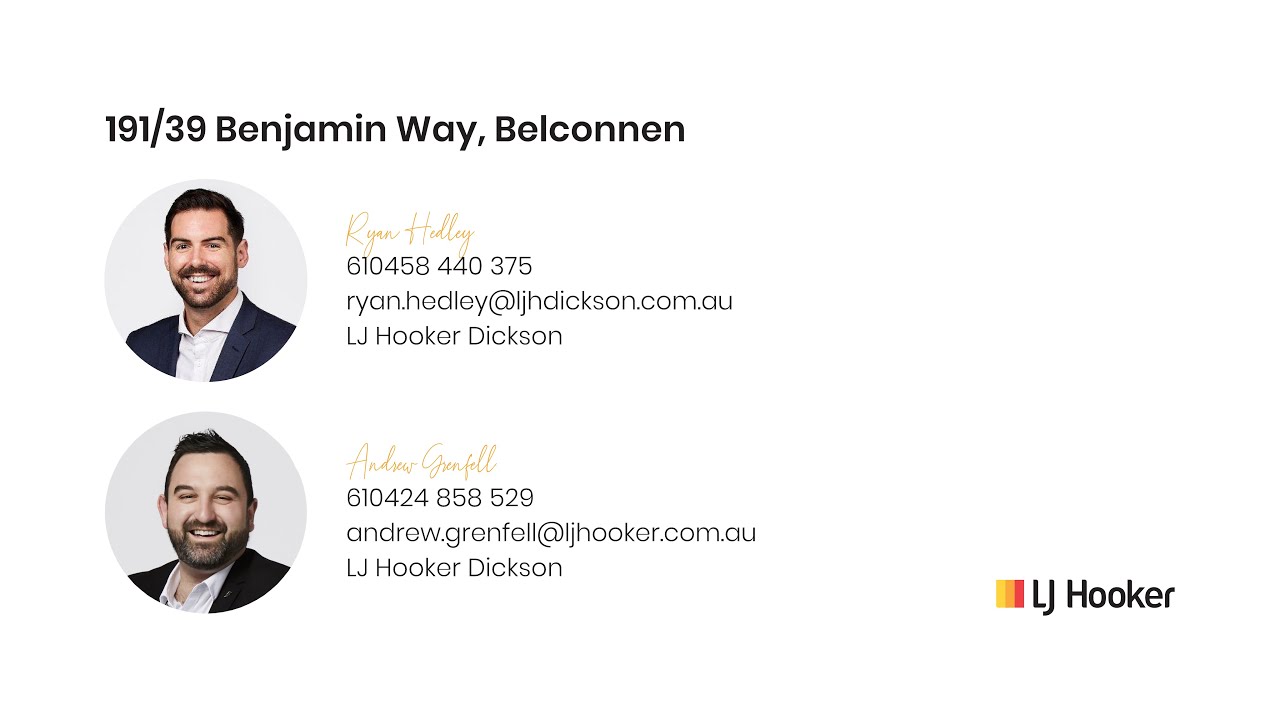 191/39 Benjamin Way, Belconnen | Ryan Hedley & Andrew Grenfell - YouTube