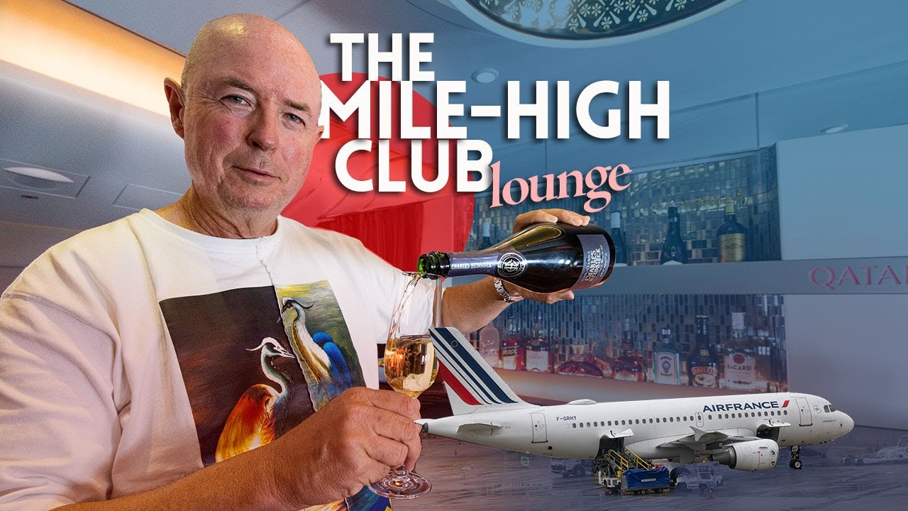 Aboard the mile high club lounge - YouTube