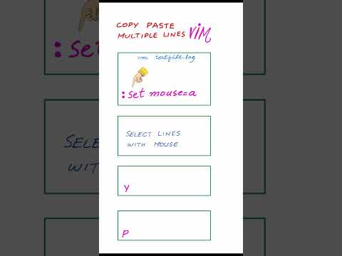 How to copy-paste multiple lines in VIM Editor - YouTube