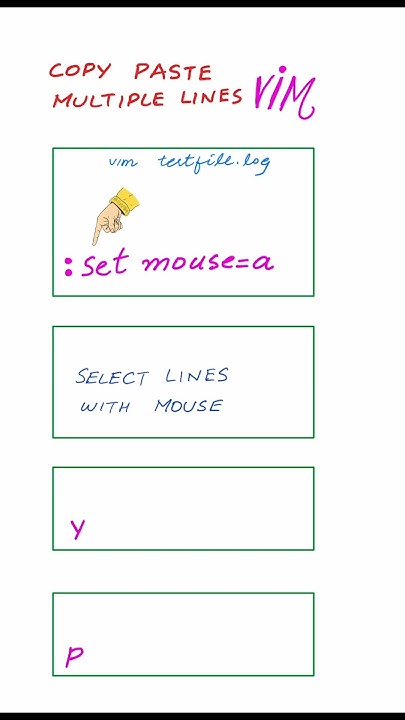 How to copy-paste multiple lines in VIM Editor - YouTube