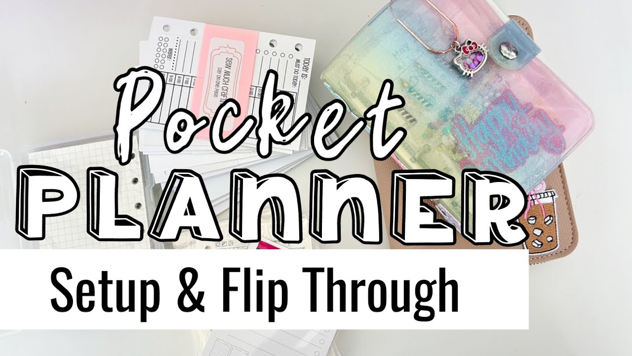 POCKET PLANNER SETUP AND FLIP-THROUGH | POCKET PLANNER INSERT HAUL | TIPS ON POCKET PLANNERS ...