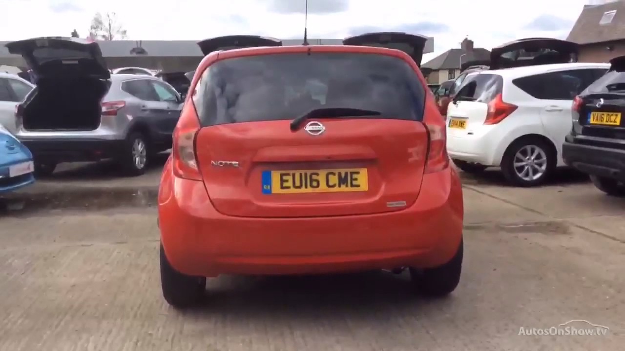 NISSAN NOTE TEKNA DIG-S RED 2016 - YouTube
