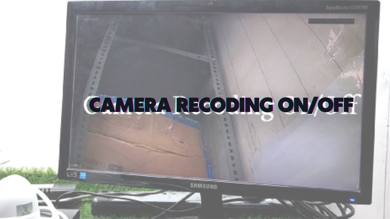 Camera Recoding on/off Setup #technology #security #cctv #basic # ...