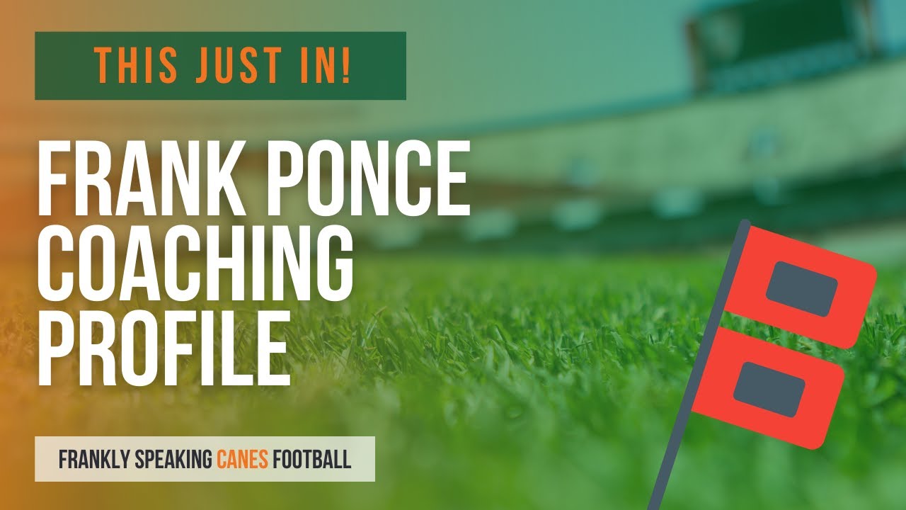 This just in! Frank Ponce Coaching Profile - YouTube