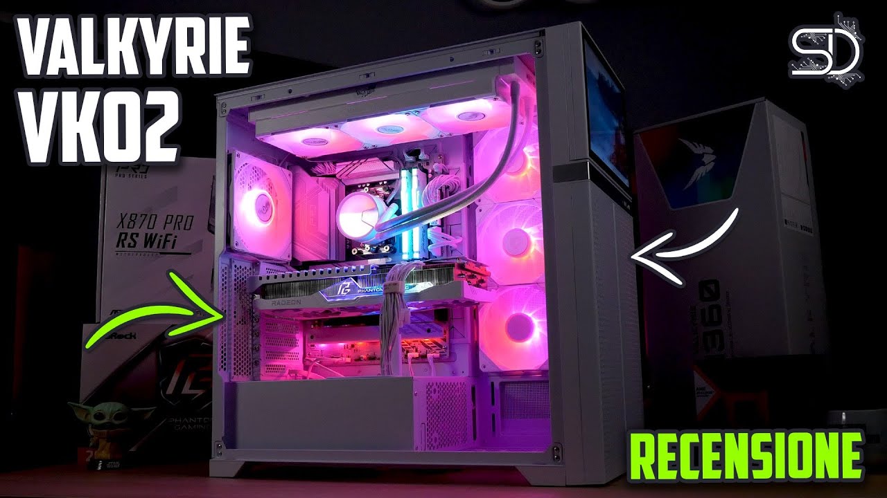 VALKYRIE VK02 DELUX - UN CASE PC CON MONITOR TOUCH 10.1" INTEGRATO ...