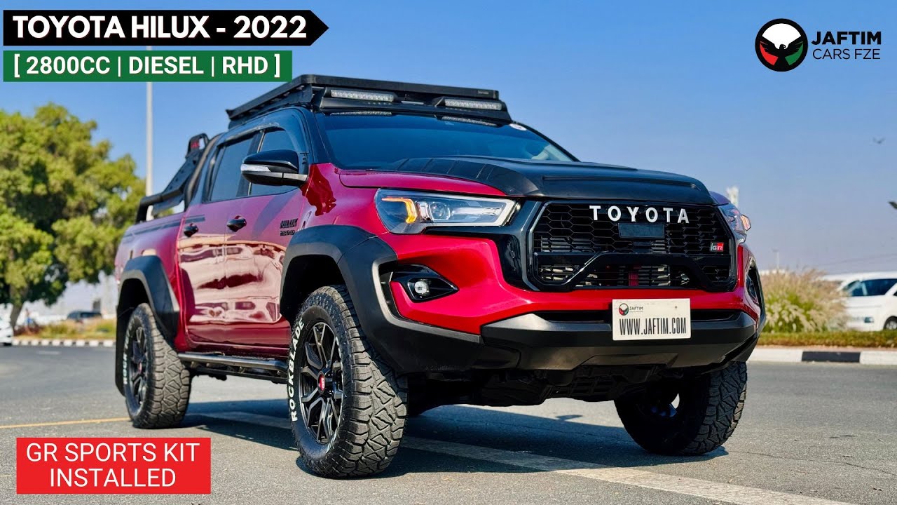 Toyota Hilux 2022 GR Sports Modified | 2WD | 2.8L Diesel Engine Red in ...