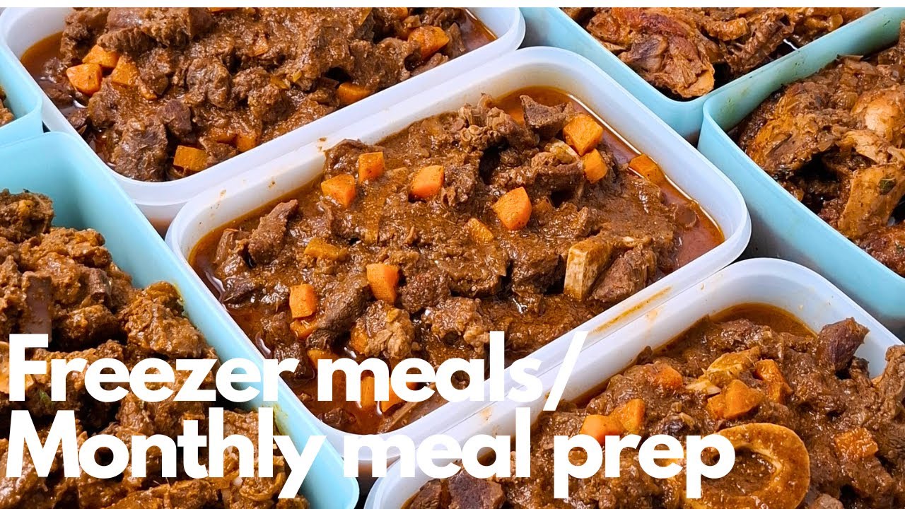 Monthly batch cooking | Freezer meals for family of 5 | Monthly meal ...