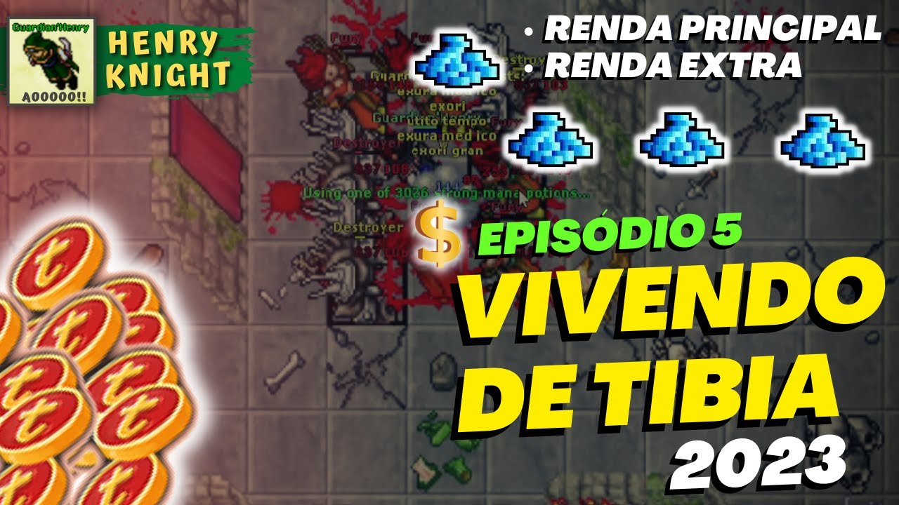 TIBIA: GANHE DINHEIRO JOGANDO TIBIA #5 (RENDA EXTRA x RENDA PRINCIPAL ...