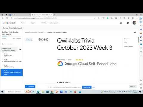 Qwiklabs Trivia October 2023 Week 3 solution - YouTube