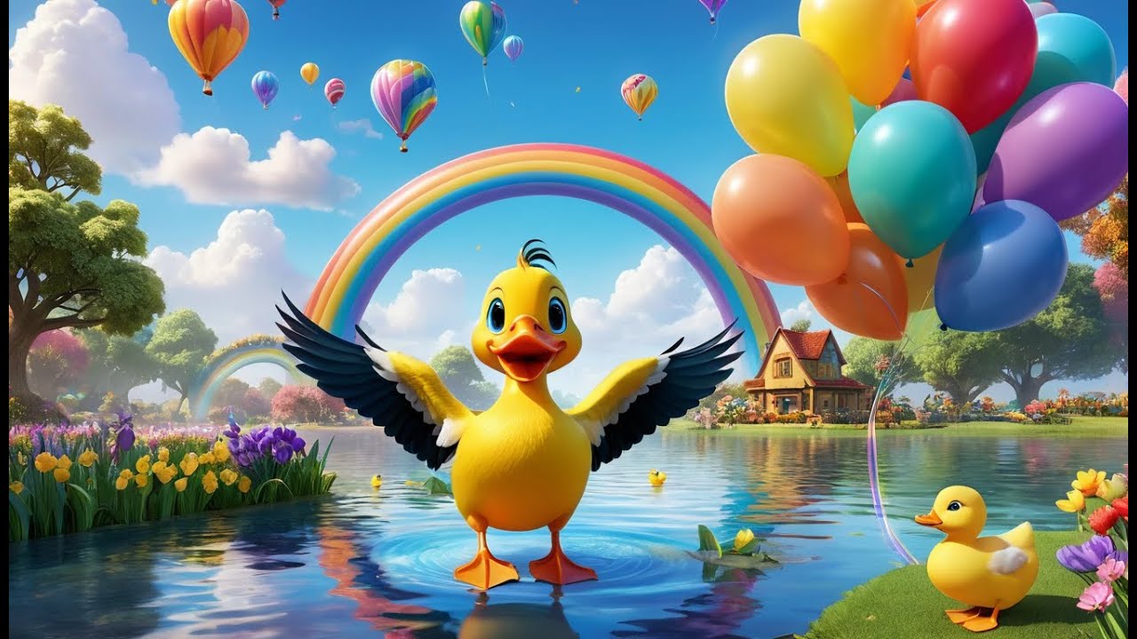 Ducky Flappy Wings Go Flap Flap Flap | Cheerful Duck Nursery Rhyme for ...