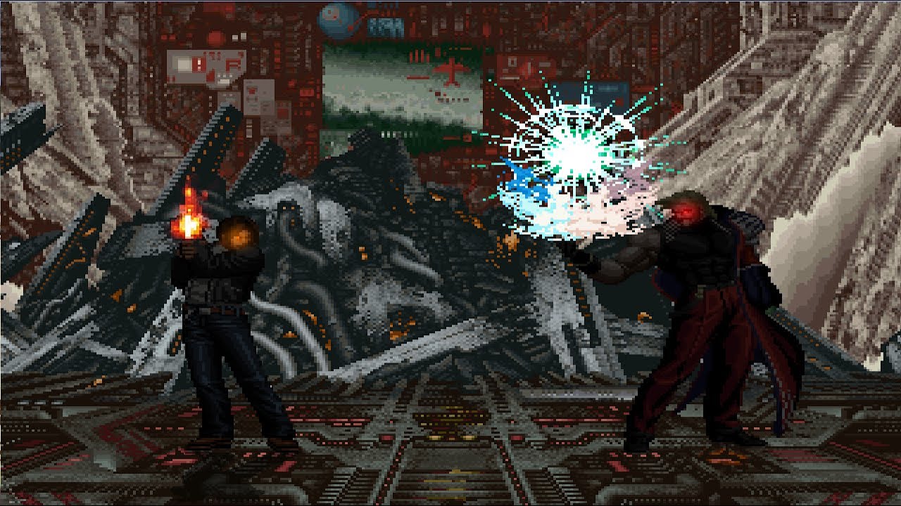 KOF Memorial LV2 - Genocide Cutter - Kyo-XIII(me)vs Omega Rugal - YouTube