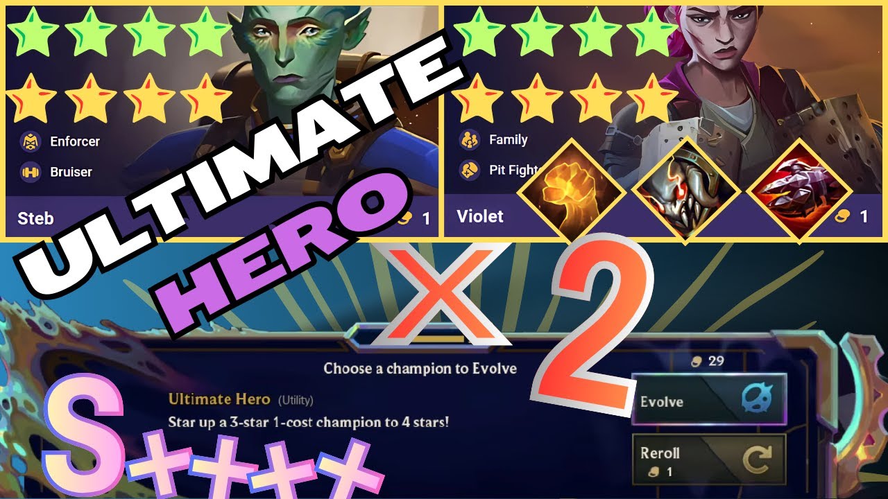 ⭐4 Star Violet & 4 Star Steb⭐- Ultimate Hero TFT Set 13 (Doubles) - YouTube