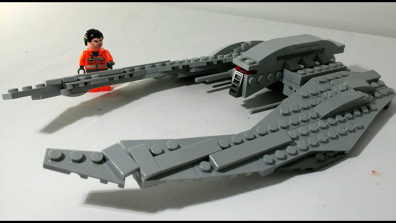 Cylon raider - Lego Battlestar Galactica MOC - YouTube
