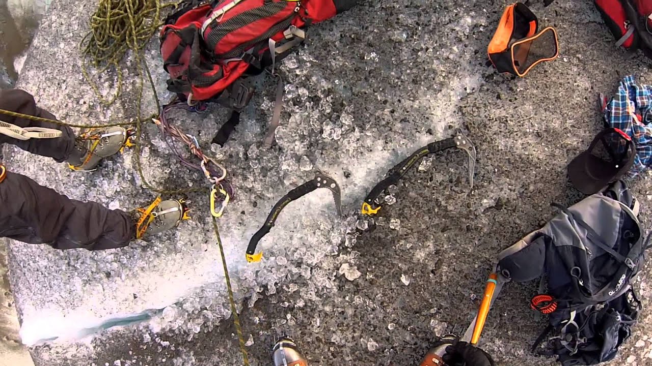 X-TREME ICE CLIMBING: Moulins, Glaciers, Ice Tunnels HD - YouTube