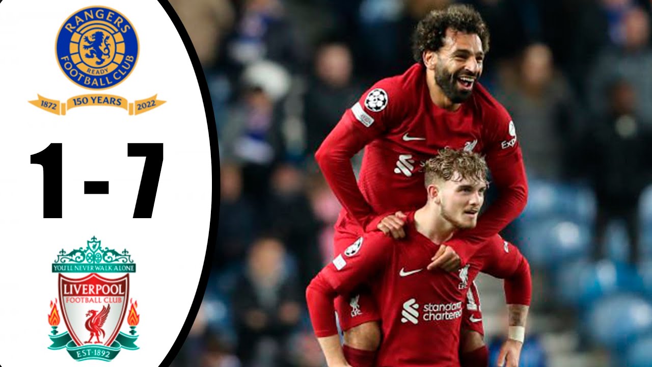Rangers vs Liverpool 1-7 All Goals & Highlights 12/10/2022 HD - YouTube