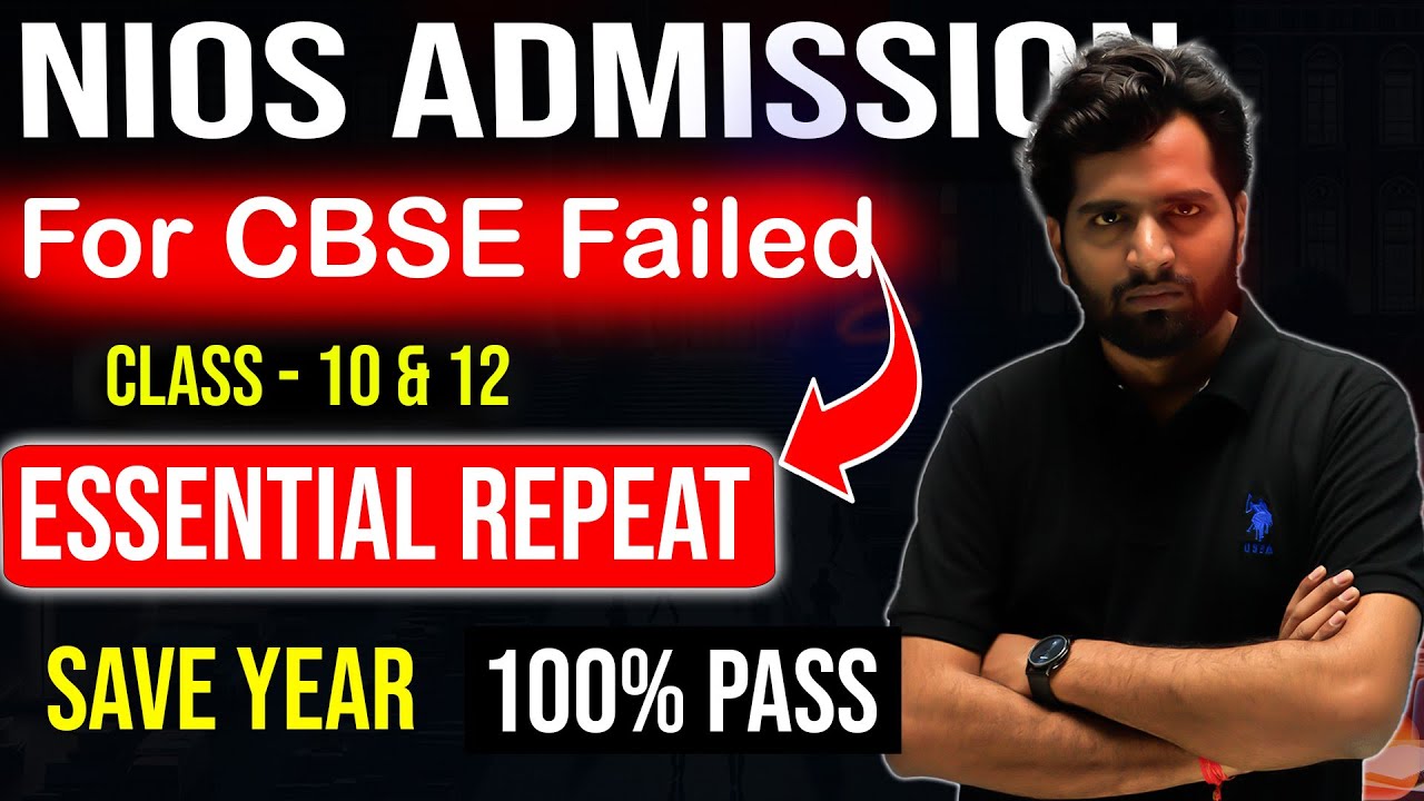 NIOS Admission for CBSE Failed Students | Save Year 100% Pass in NIOS ...