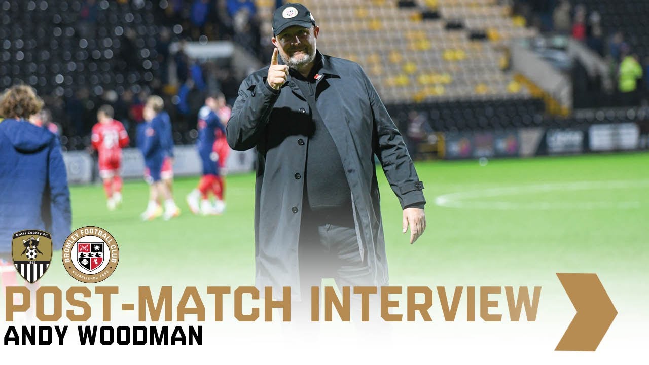 Andy Woodman after Notts County draw - YouTube