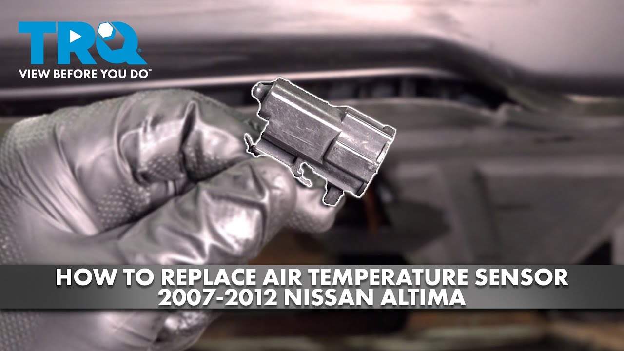 How To Replace Air Temperature Sensor 2007 2012 Nissan Altima YouTube