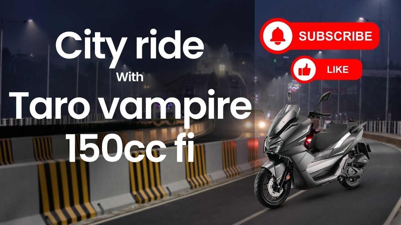 City ride with taro vampire 150cc - YouTube