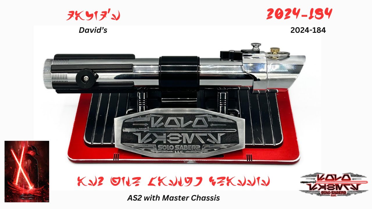 David's Anakin Skywalker AS2 Neopixel Lightsaber with Goth Master ...