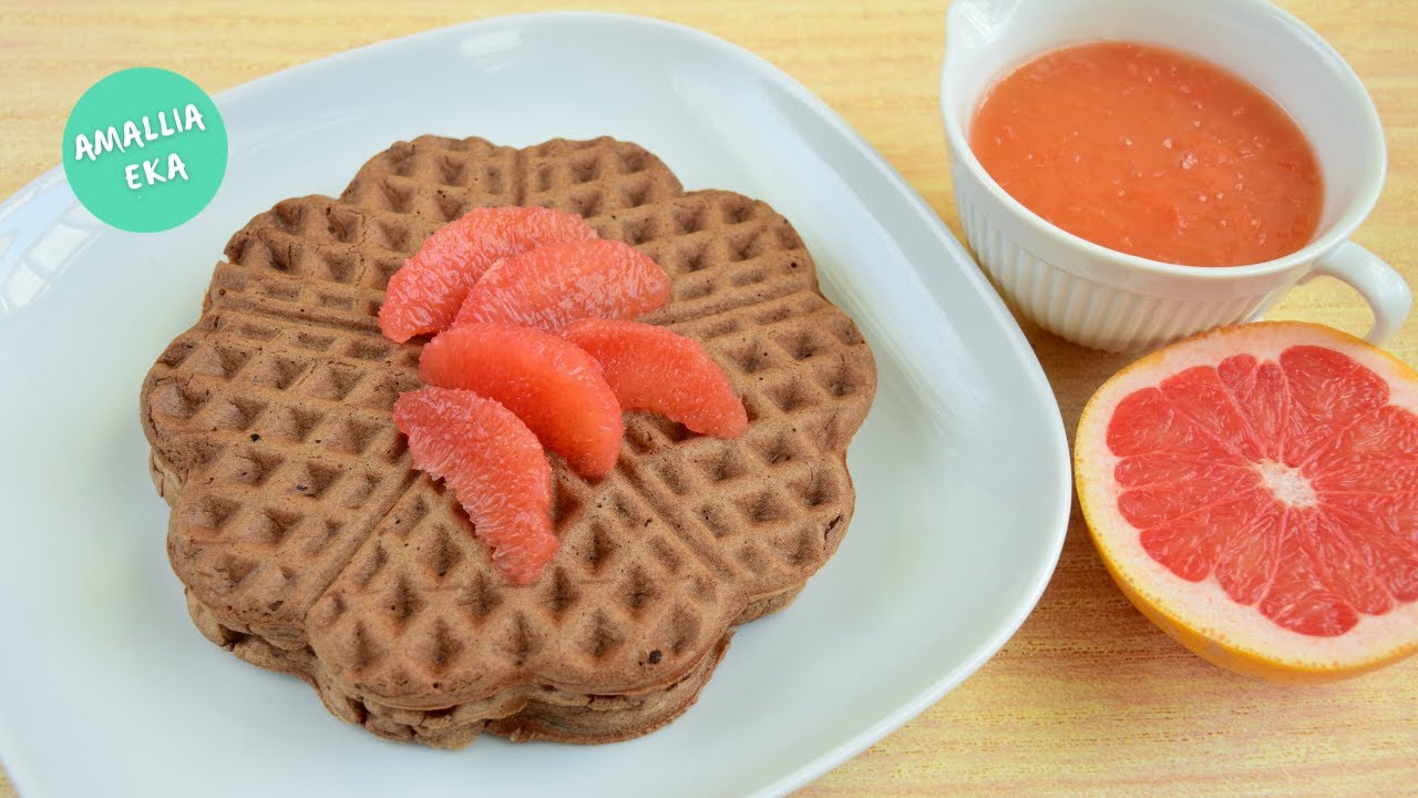 Chocolate Waffles Recipe | Resep Waffle Coklat - YouTube