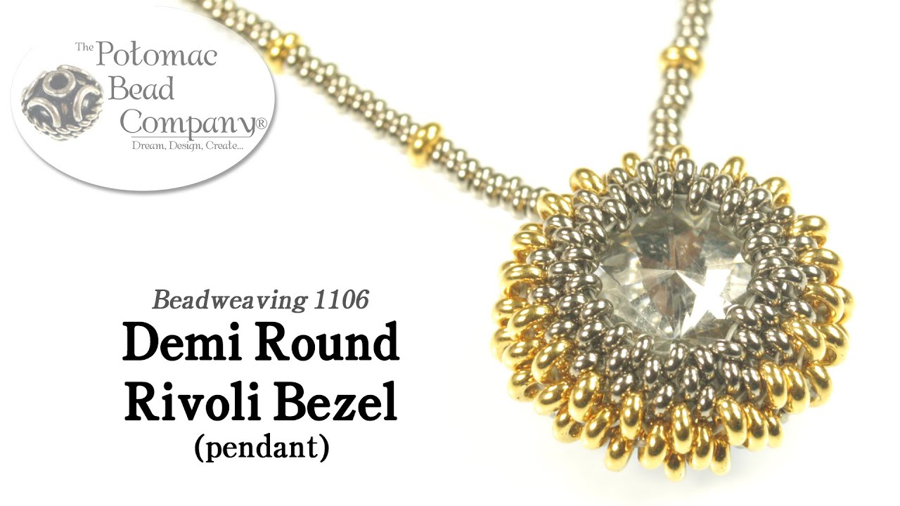 Demi Round Rivoli Bezel (Pendant, necklace, or earrings) - YouTube