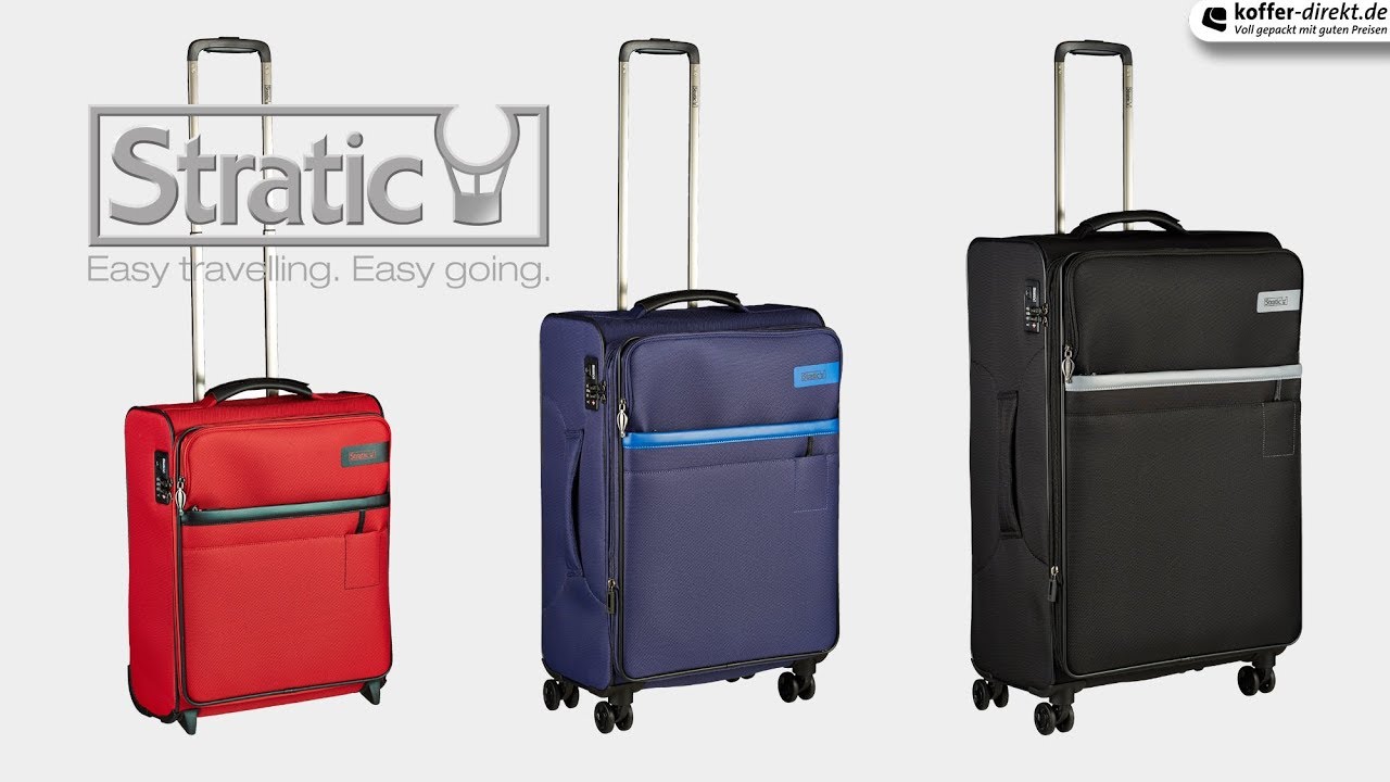 Stratic - Light 4-Rollen-Trolley | koffer-direkt.de - YouTube