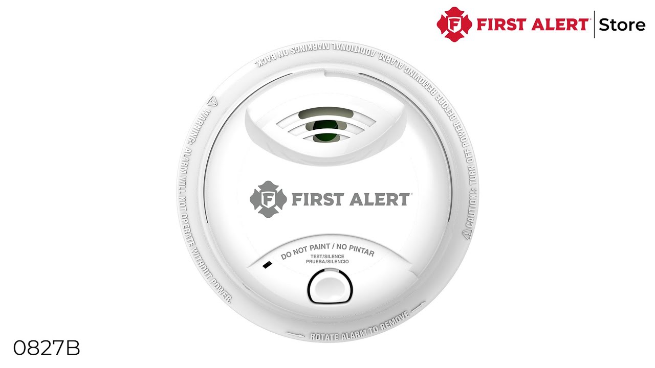 First Alert 10-Year Sealed Battery Ionization Smoke Alarm - (0827B ...