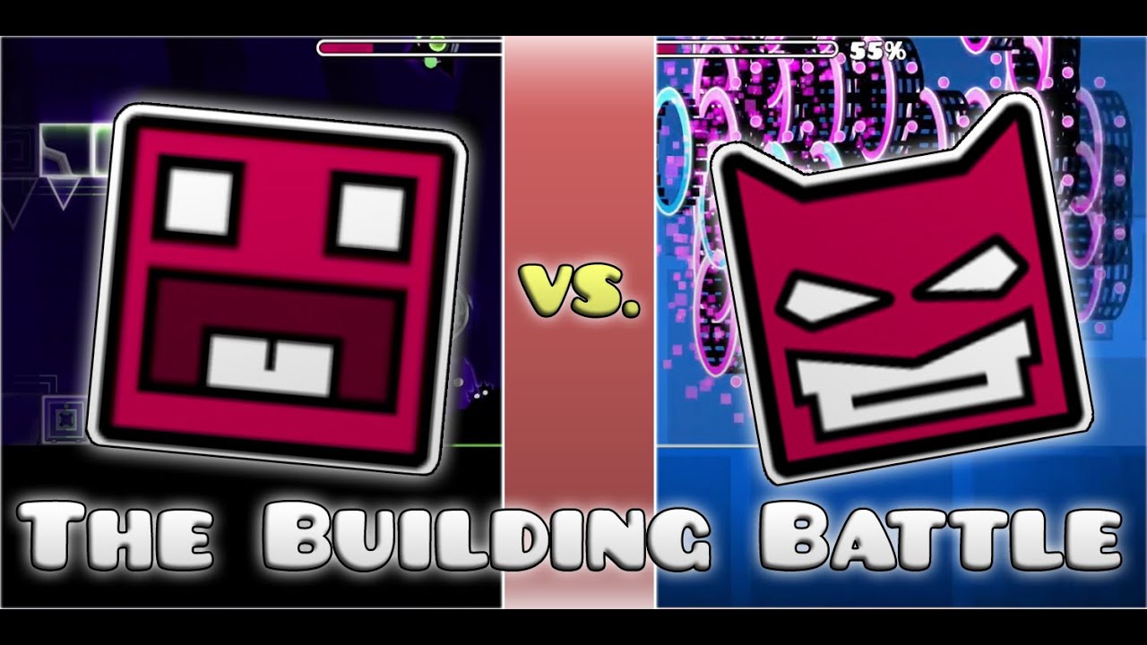 The Building Battle | Geometry Dash Skit - YouTube