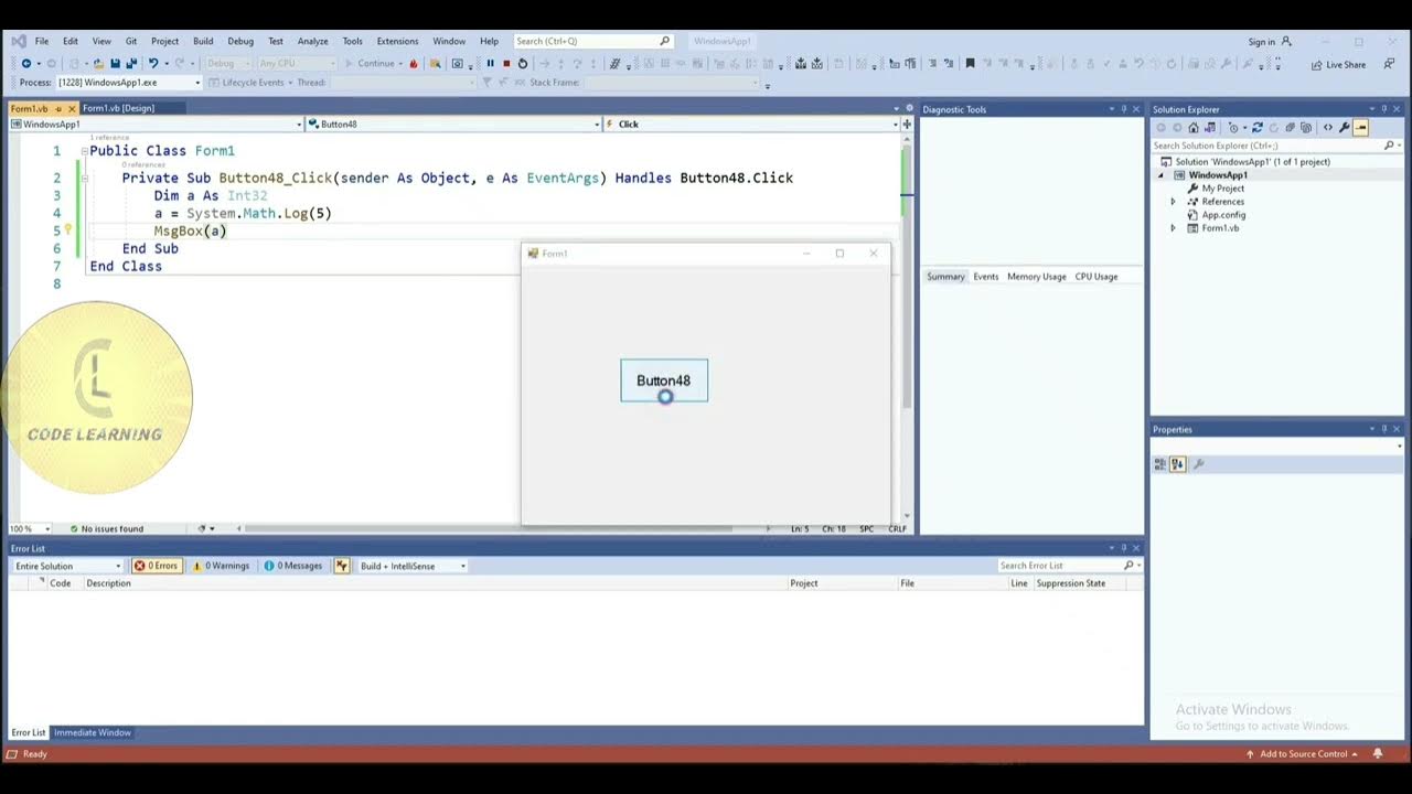 VB.NET | Math 'Log()' | CodeLearning - YouTube