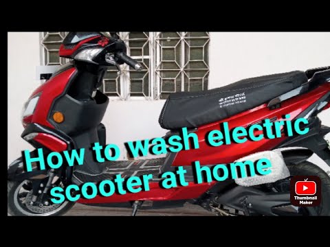 How to Wash Electric Scooter At Home l how to wash okinawa electric ...