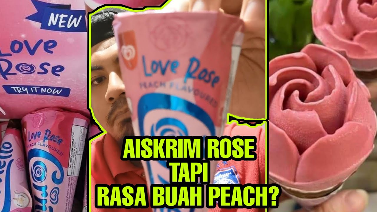 #SFR Aiskrim Bunga Rose Rasa Peach | Cornetto Love Rose Peach #Shorts ...