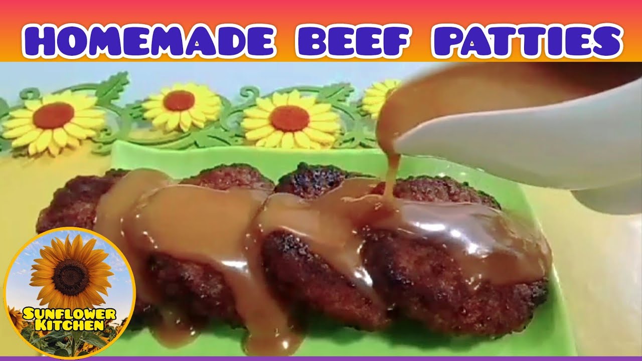 Vlog 167: Homemade Beef Patties with Sauce | Sunflower Kitchen #beef # ...