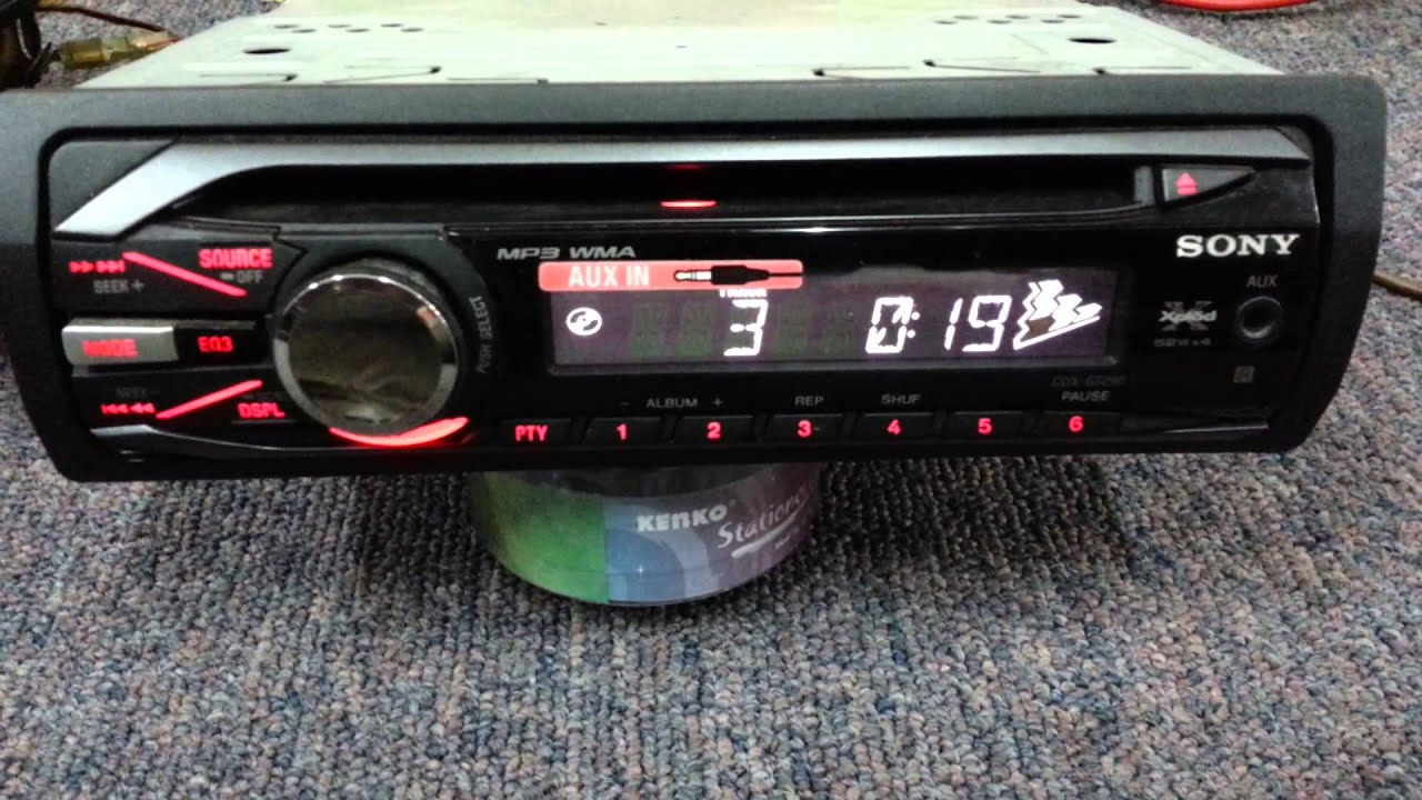 Preowned Sony CDX-GT290 Single Disc Player - YouTube