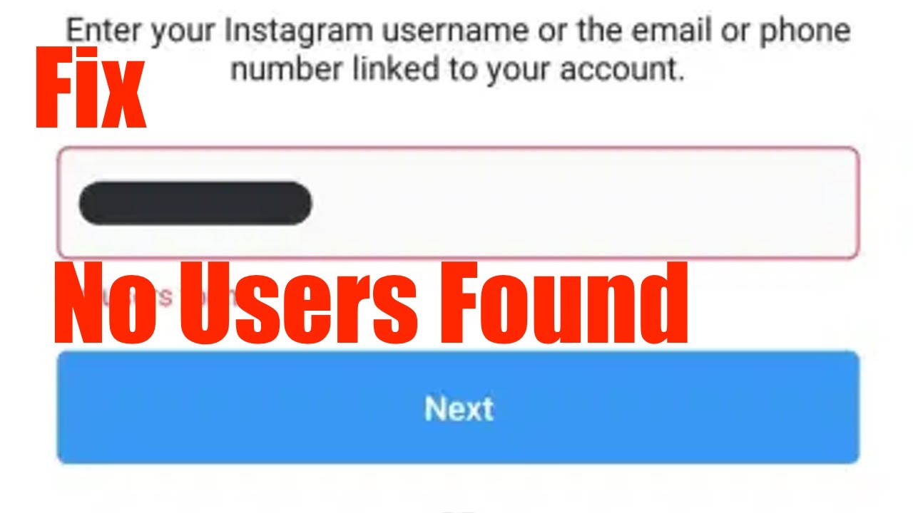 No Users Found On Instagram Problem Solved - YouTube