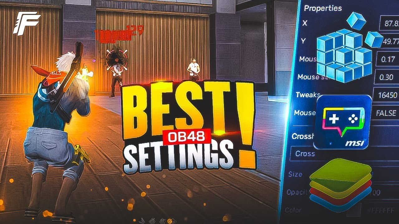 Ultimate Headshot Settings Revealed PAID | OB48 | BLUESTACKS 5 - YouTube