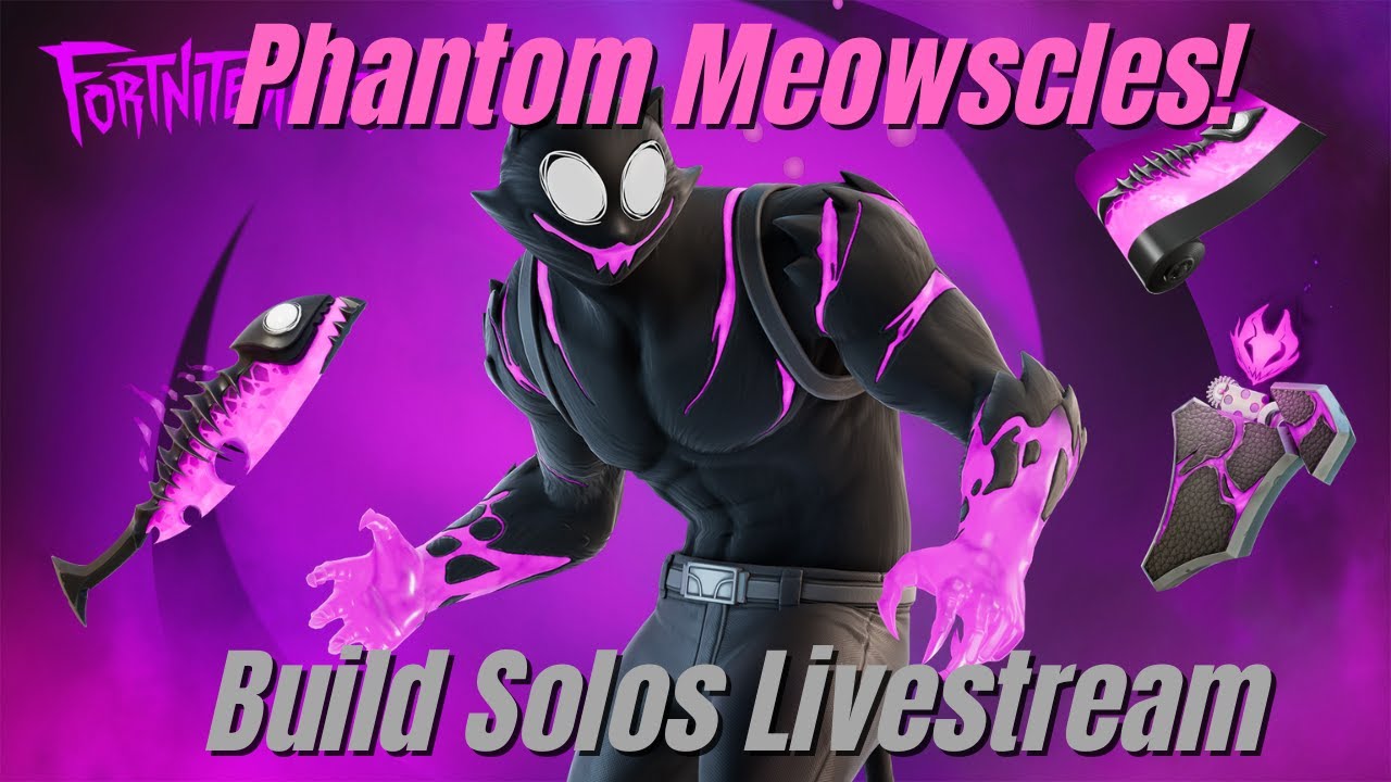 New Phantom Meowscles Skin! Fortnite Build Solos - YouTube