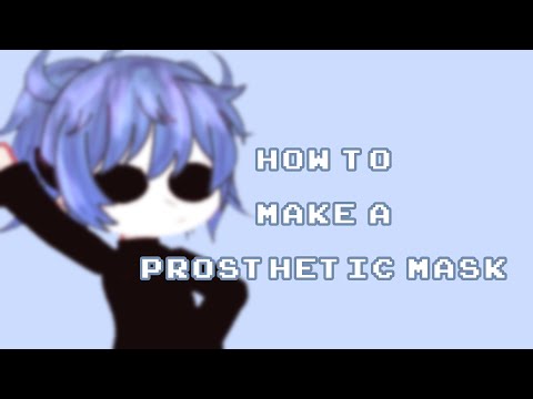 How to make a prosthetic mask in gacha club - YouTube