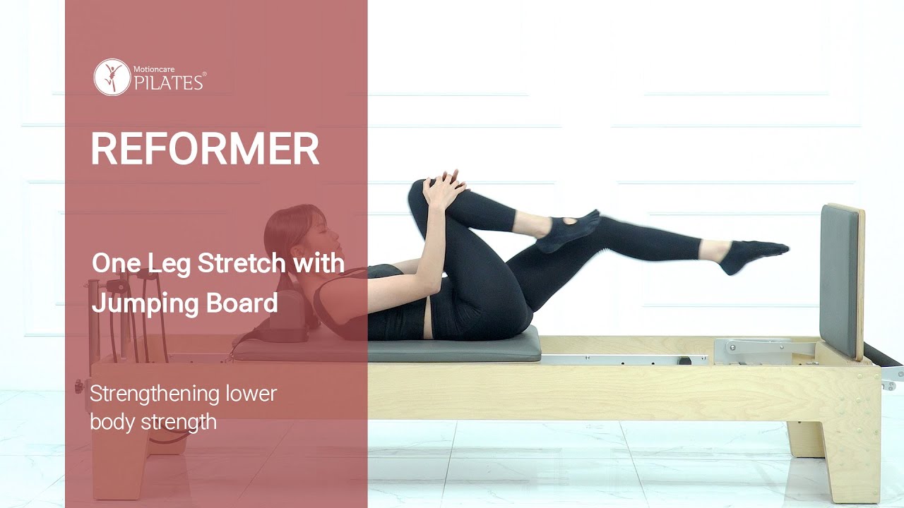 PILATES WORKOUT | Reformer 57/88: One Leg Stretch with Jumping Board ...