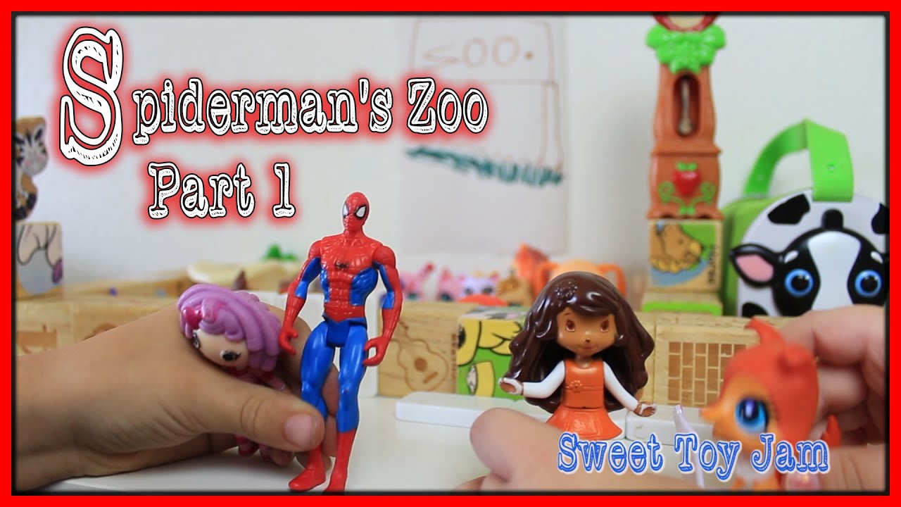 Spiderman's Zoo Part 1 A zoo of Littlest Pet Shop Pets and Paw Patrol ...