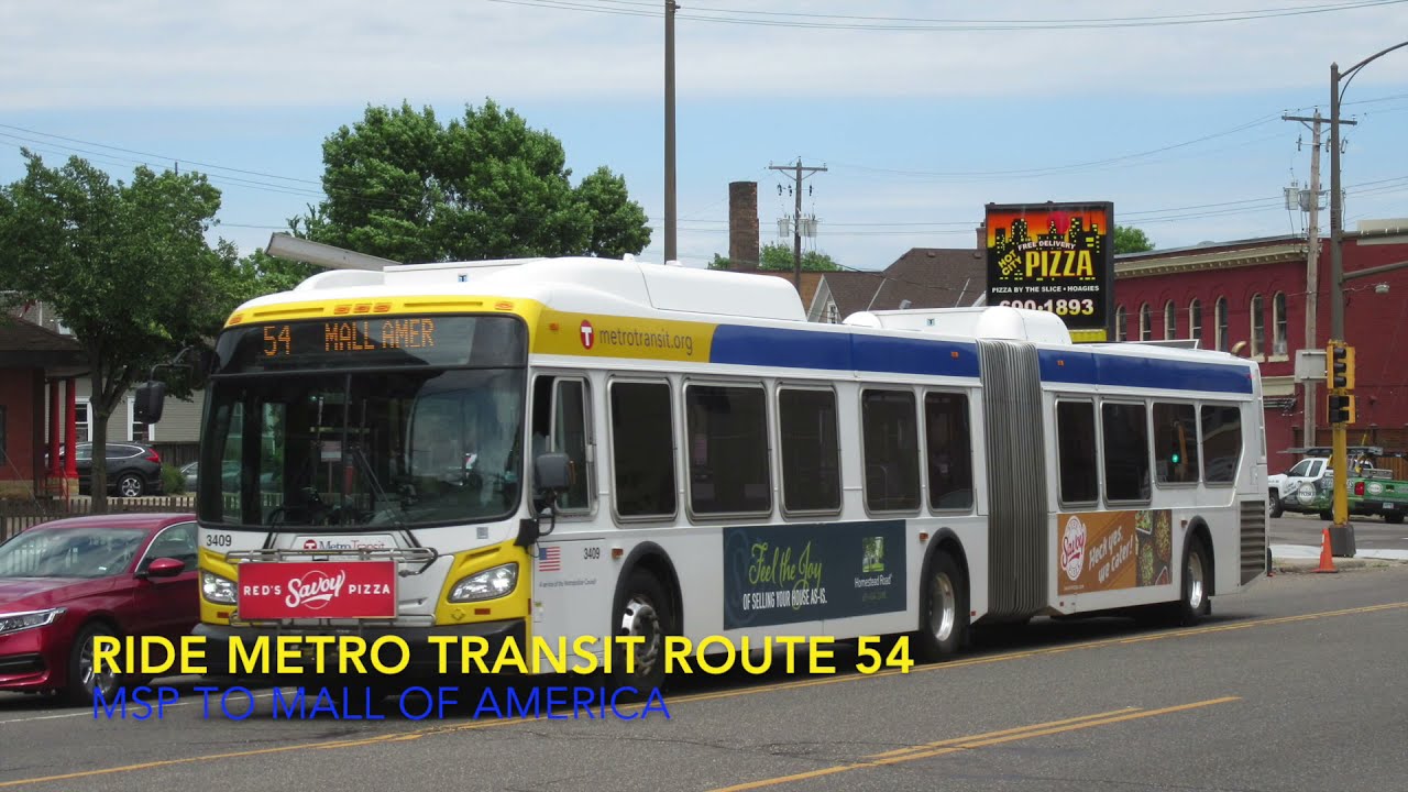 Ride Metro Transit route 54 (New Flyer XD60) - YouTube