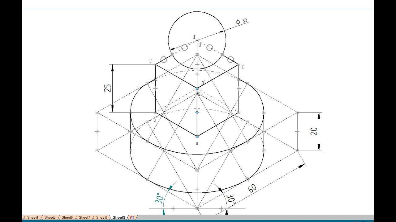 SOLVING CAED | ISOMETRIC - CIRCULAR SLAB | VTU 22 SCEME - YouTube