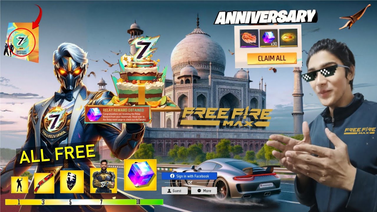 FREE FIRE 7TH ANNIVERSARY FREE MAGIC CUBE 😳 | FREE FIRE MAX UPCOMING ...