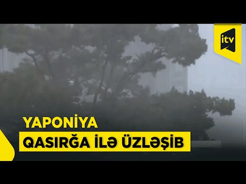 Yaponiya qasırğa ilə üzləşib