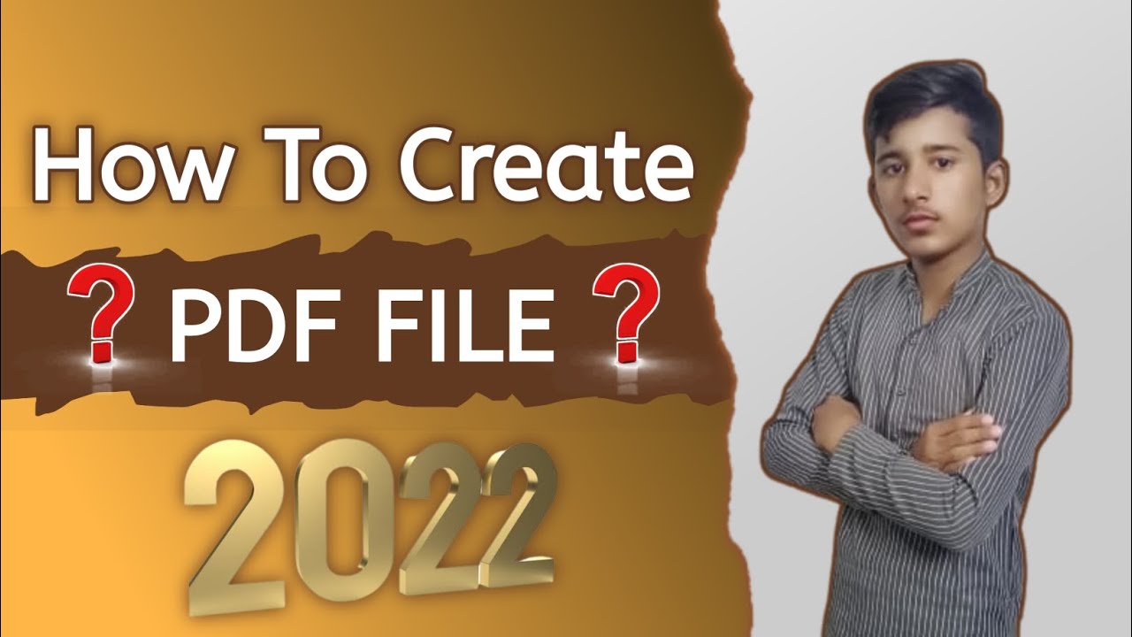 How to create pdf file in mobile | Pdf file kasa banaye - YouTube