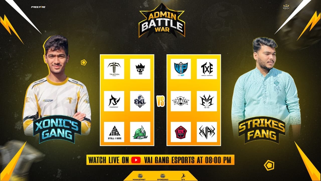[🛑LIVE ON] ADMIN BATTLE WAR LIVE VAIGANG ESPORTS GARENA FREE FIRE - YouTube