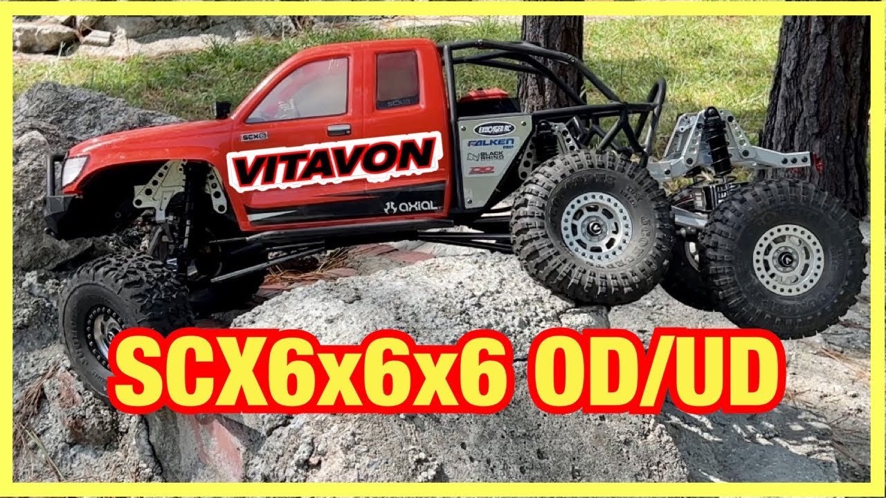 Scx6x6x6 Over and Under Drives + Mega Brass - YouTube