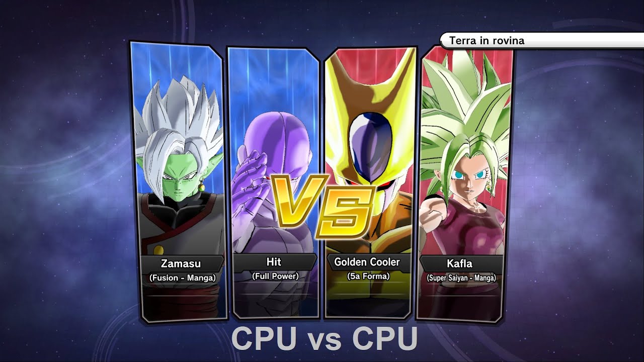 XV2 (CPU): Hit Full Power&Zamasu (Fusion Manga) vs Golden Cooler 5a ...