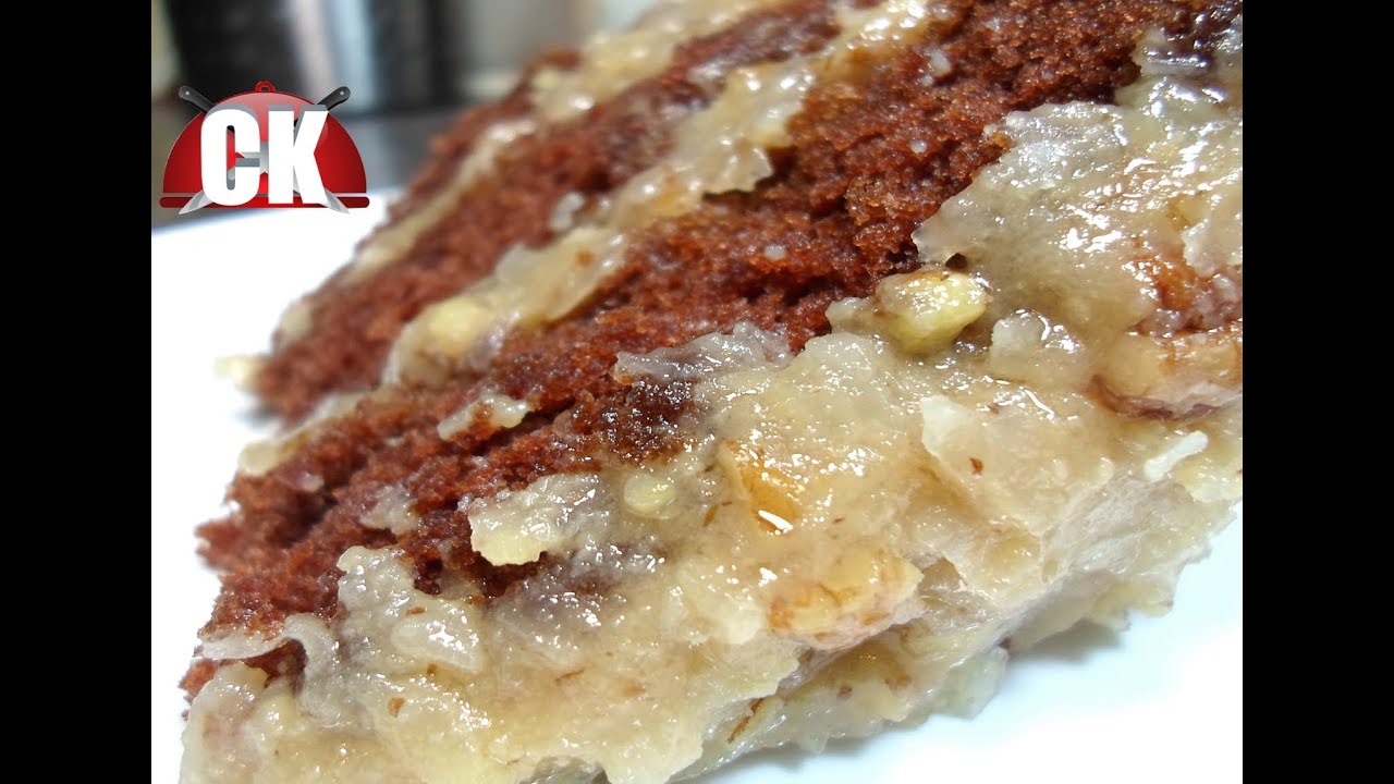 How to make German Chocolate Cake - Chef Kendra's Easy Cooking! - YouTube